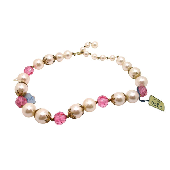Lisner Jewelry | Jewelry | Vintage Lisner Nos Faux Pearl Pink Gold ...